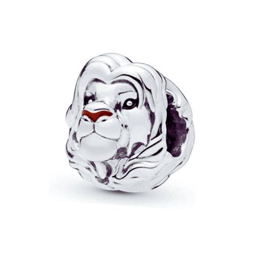 Charm Simba Adulto Rey León En Plata 925 - Silver Heart