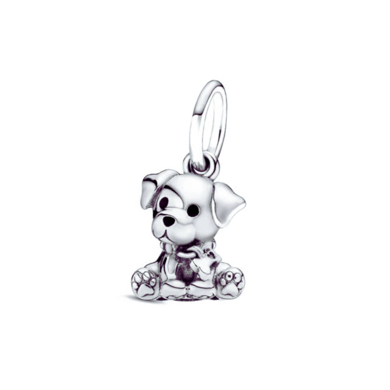 Charm Cachorro de Perro Labrador En Plata 925 - Silver Heart
