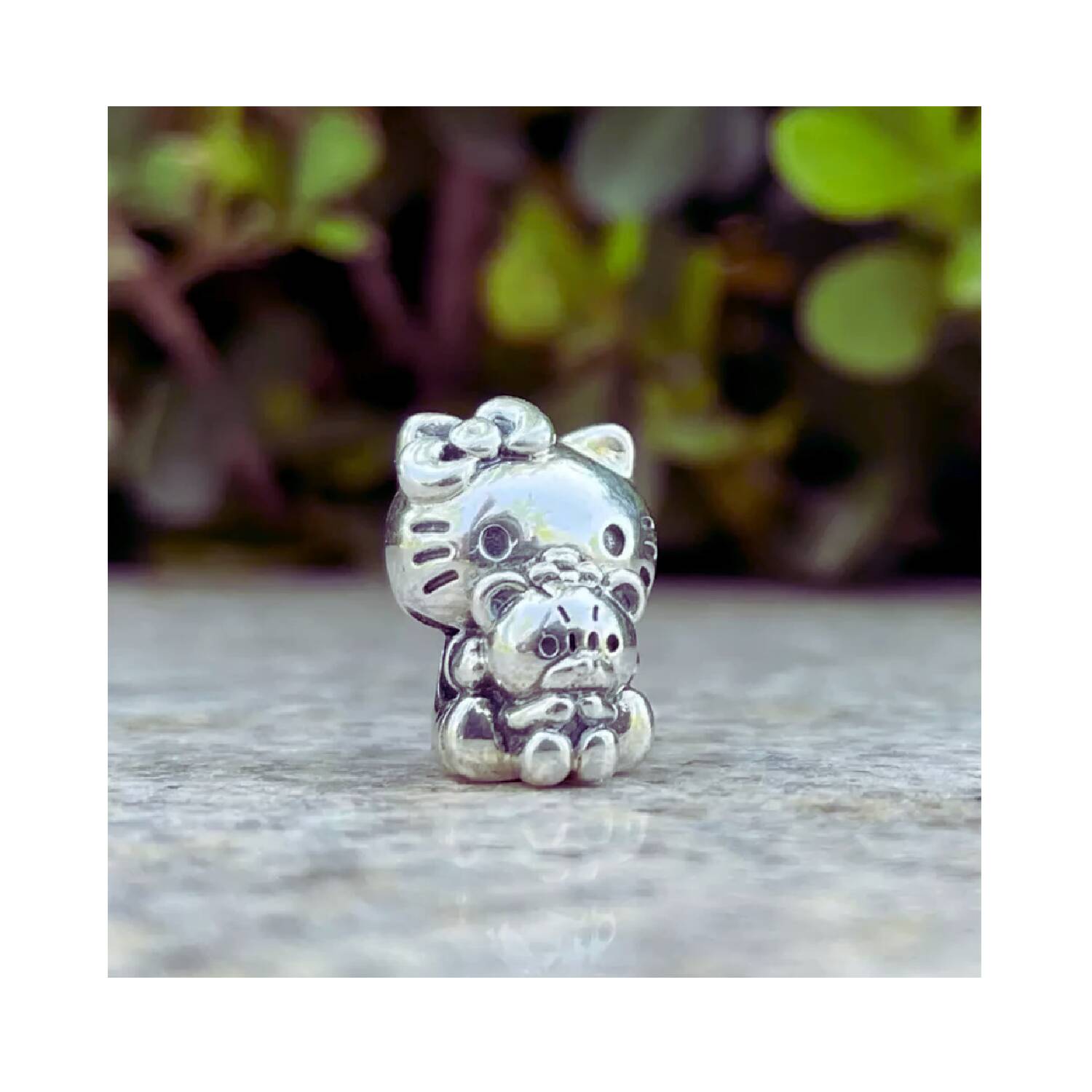 Charm Hello Kitty y Mascota En Plata 925 - Silver Heart